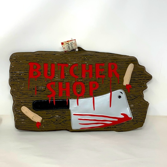 gii | Holiday | Deco Sign Butcher Shop Halloween Decoration | Poshmark
